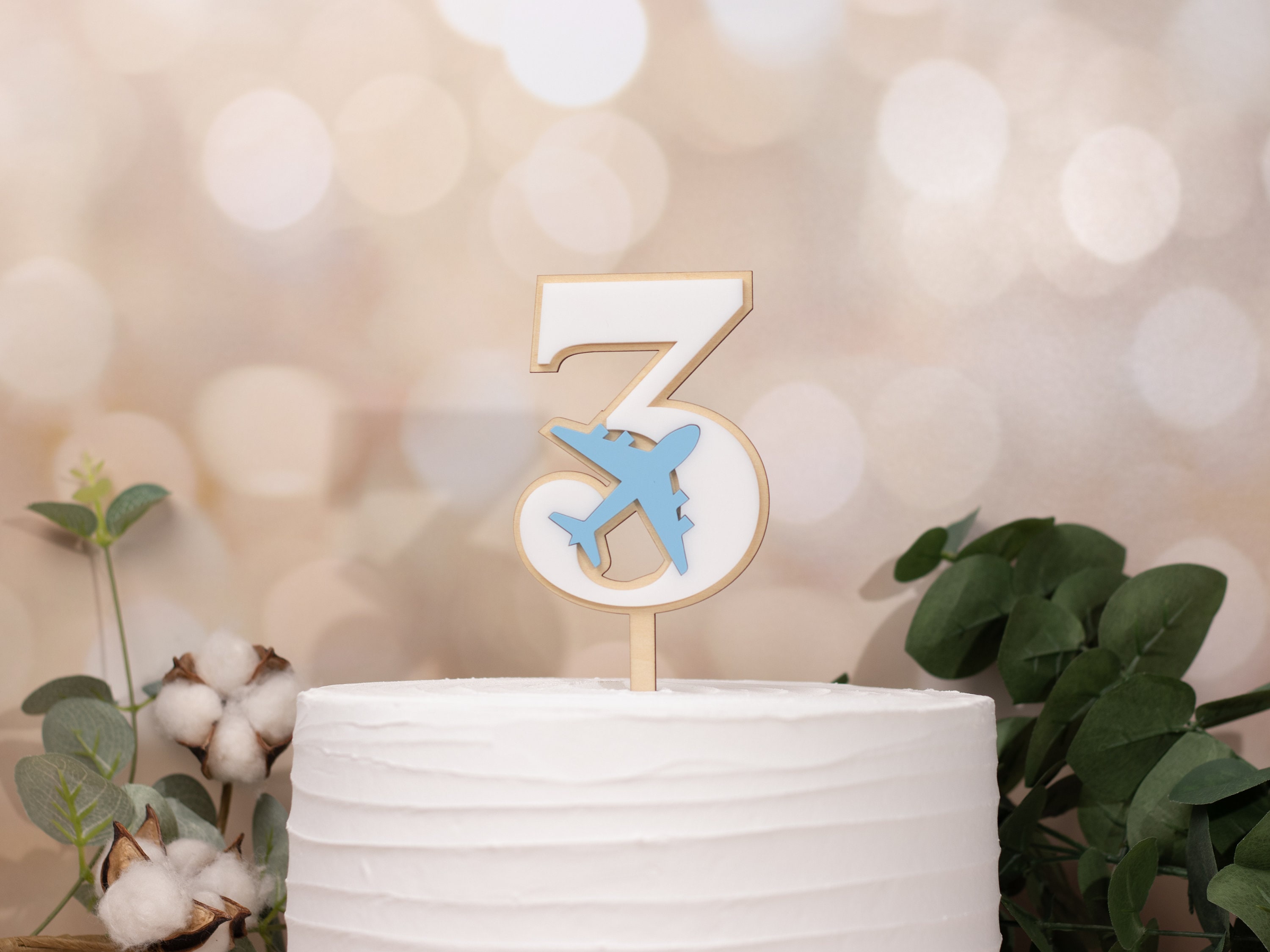 Airplane Cake Topper Plane Cake Topper Birthday Pilot - Etsy