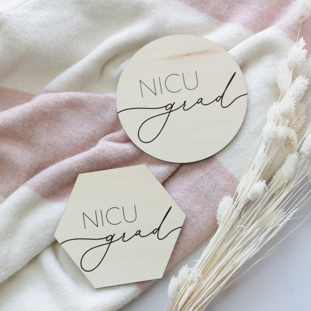 NICU Grad | Birth Announcement Signs Photo Prop | Infant Name Tag ...