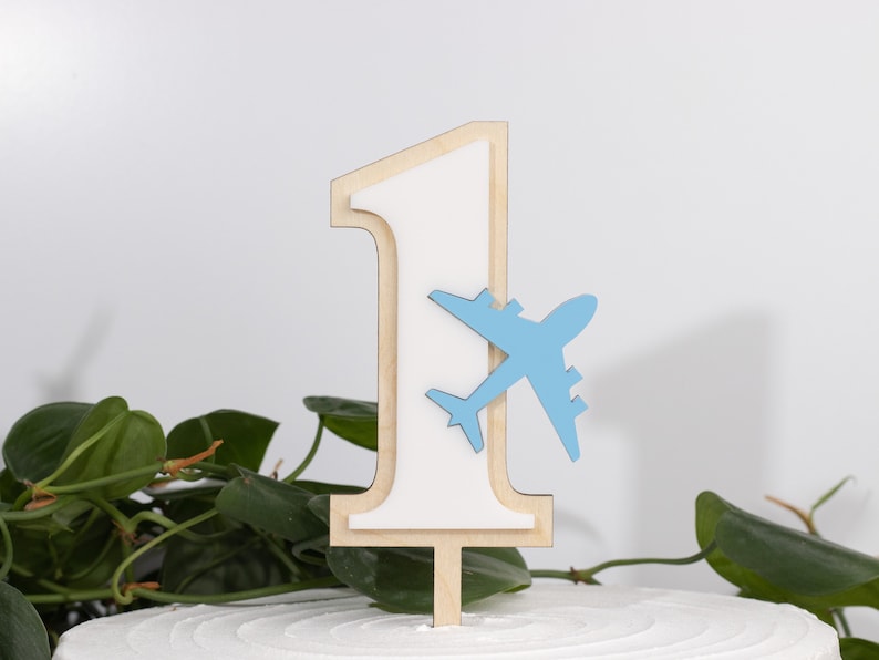 Airplane Cake Topper Plane Cake Topper Birthday Pilot - Etsy