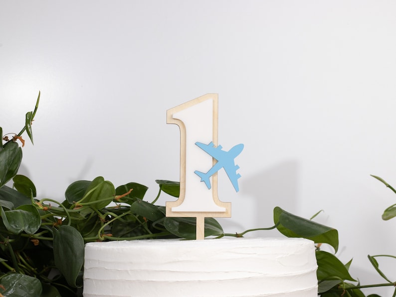 Airplane Cake Topper Plane Cake Topper Birthday Pilot - Etsy