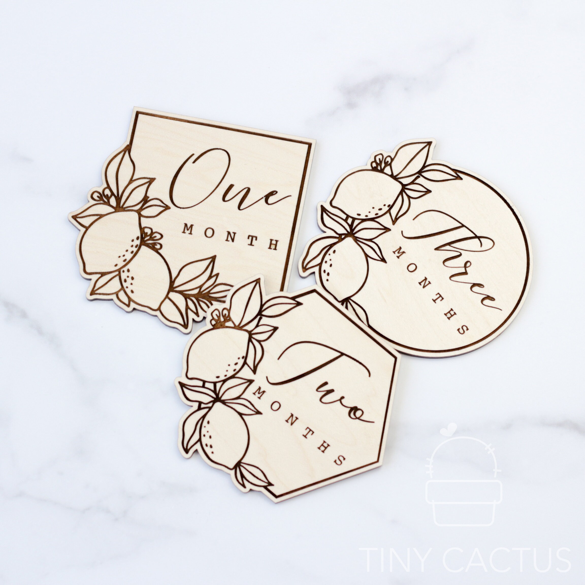 Lemon Baby Milestone Marker Newborn Photo Prop Monthly - Etsy