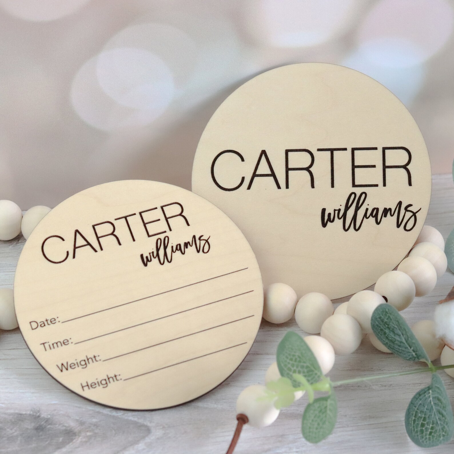 Baby Announcement Sign Newborn Welcome Sign Engraved Baby - Etsy