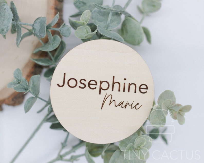 Birth Announcement Sign Photo Prop Infant Name Tag Birth | Etsy