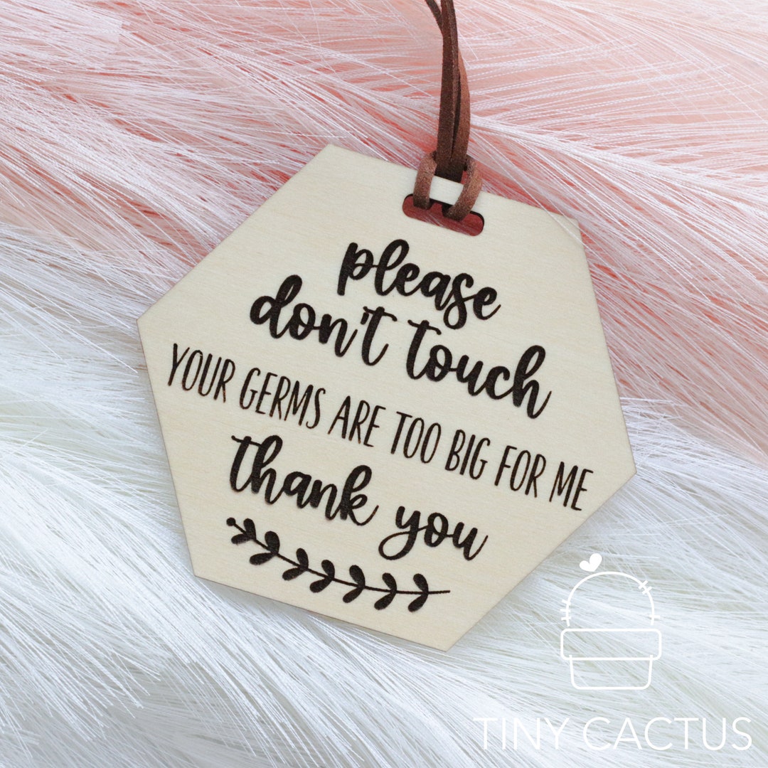 Floral Please Don't Touch | Baby Car Seat Tag | Please Do Not Touch ...