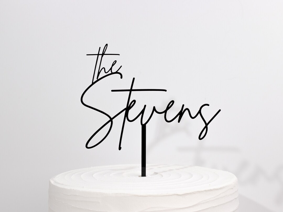 Wedding Cake Topper | Event Cake Topper | Wedding | Classic | Modern ...