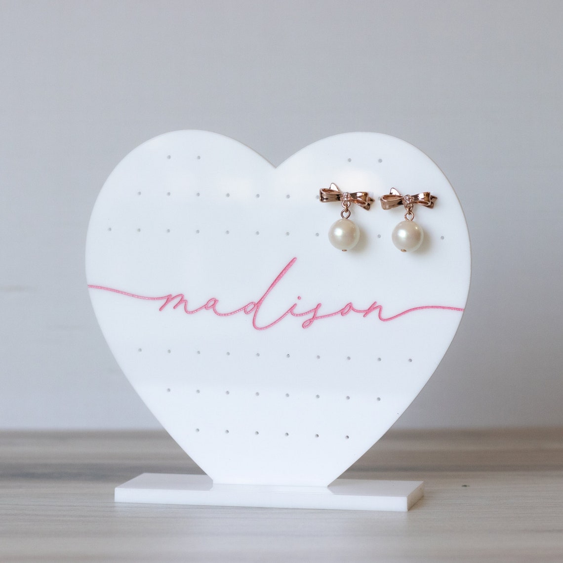 Heart Earring Holder | Earring Stand | Tabletop Earring Stand | Earring ...