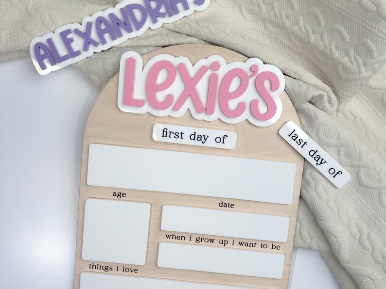 Interchangeable First Day of School Sign | Last Day of School | Back to ...