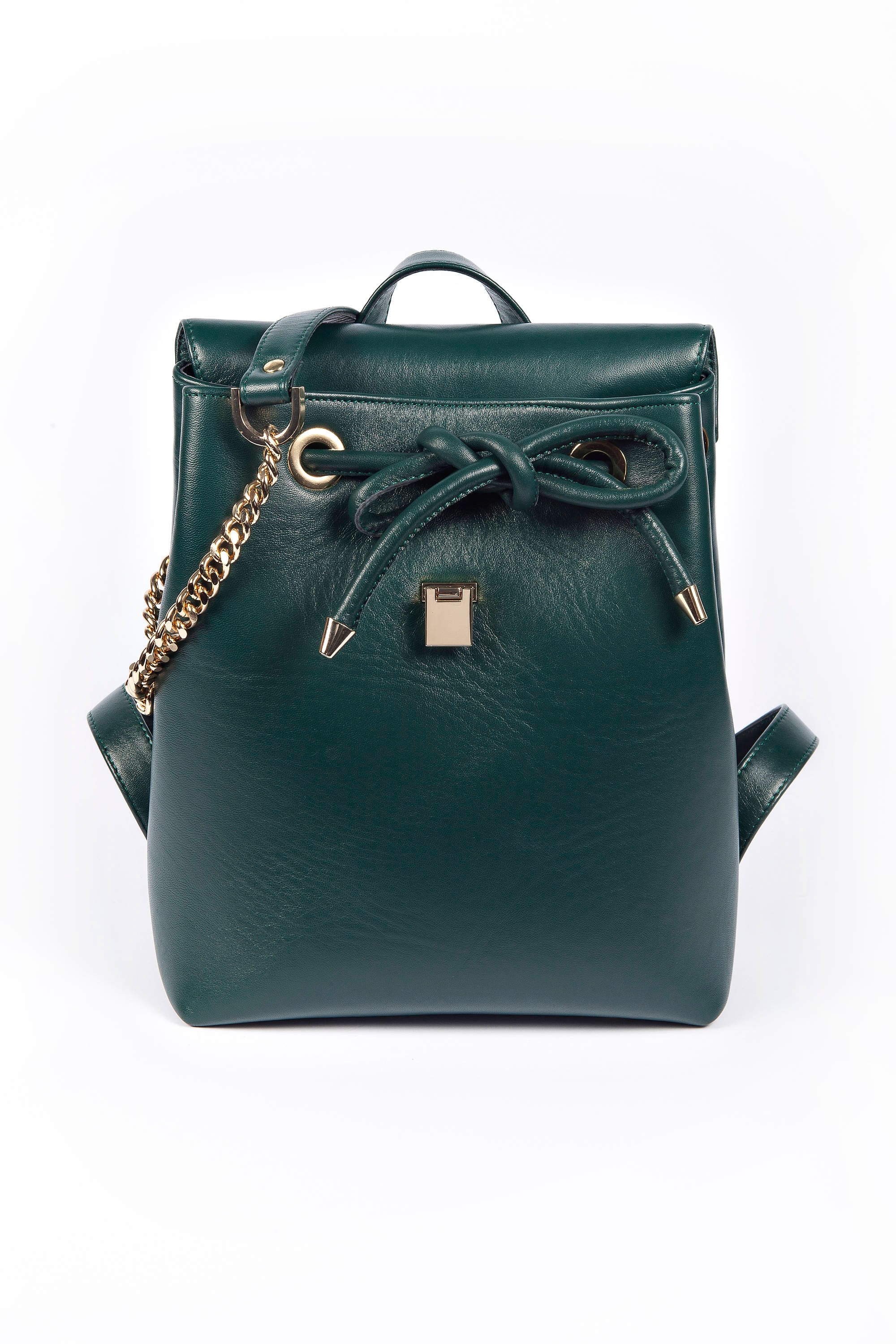 GREEN Leather Backpack Laptop Backpack Custom Made Leather Bag - Etsy