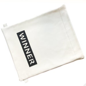 Black and White Genuine Leather Handbag With White Letter Print WINNER ...