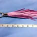 PINK Leather Tassel Key Chain Genuine Leather Tassel Bag - Etsy