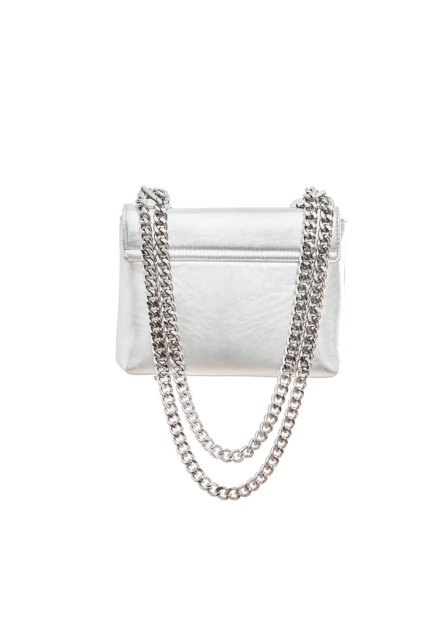 SILVER Leather Bag Silver Shoulder Bag Handmade Cross Body Bag MIA With ...