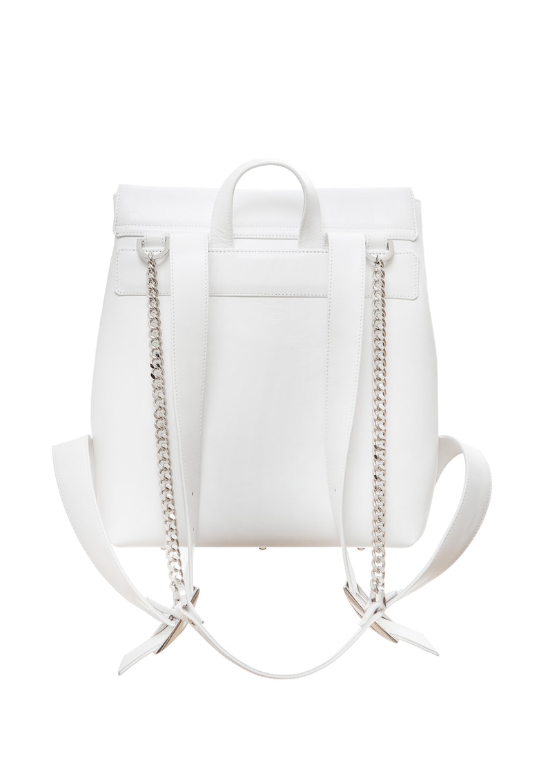 WHITE Leather Backpack Laptop Backpack Custom Made Leather Bag - Etsy