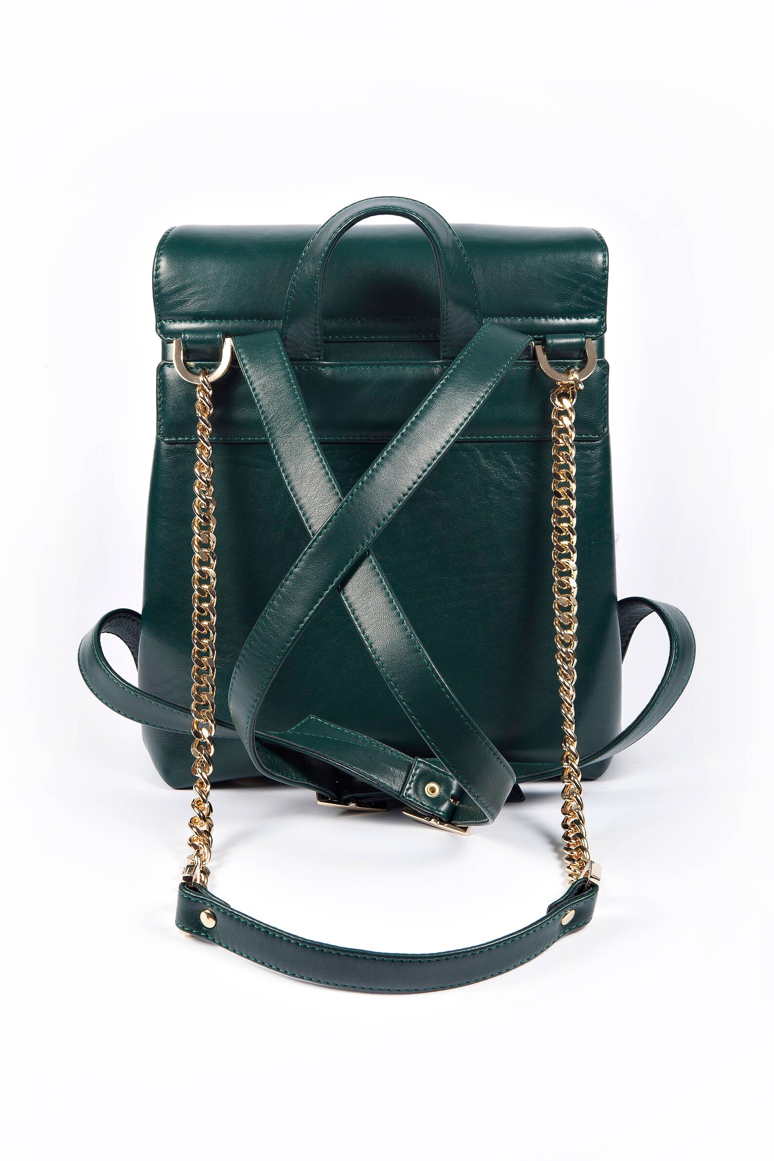 GREEN Leather Backpack Laptop Backpack Custom Made Leather Bag - Etsy