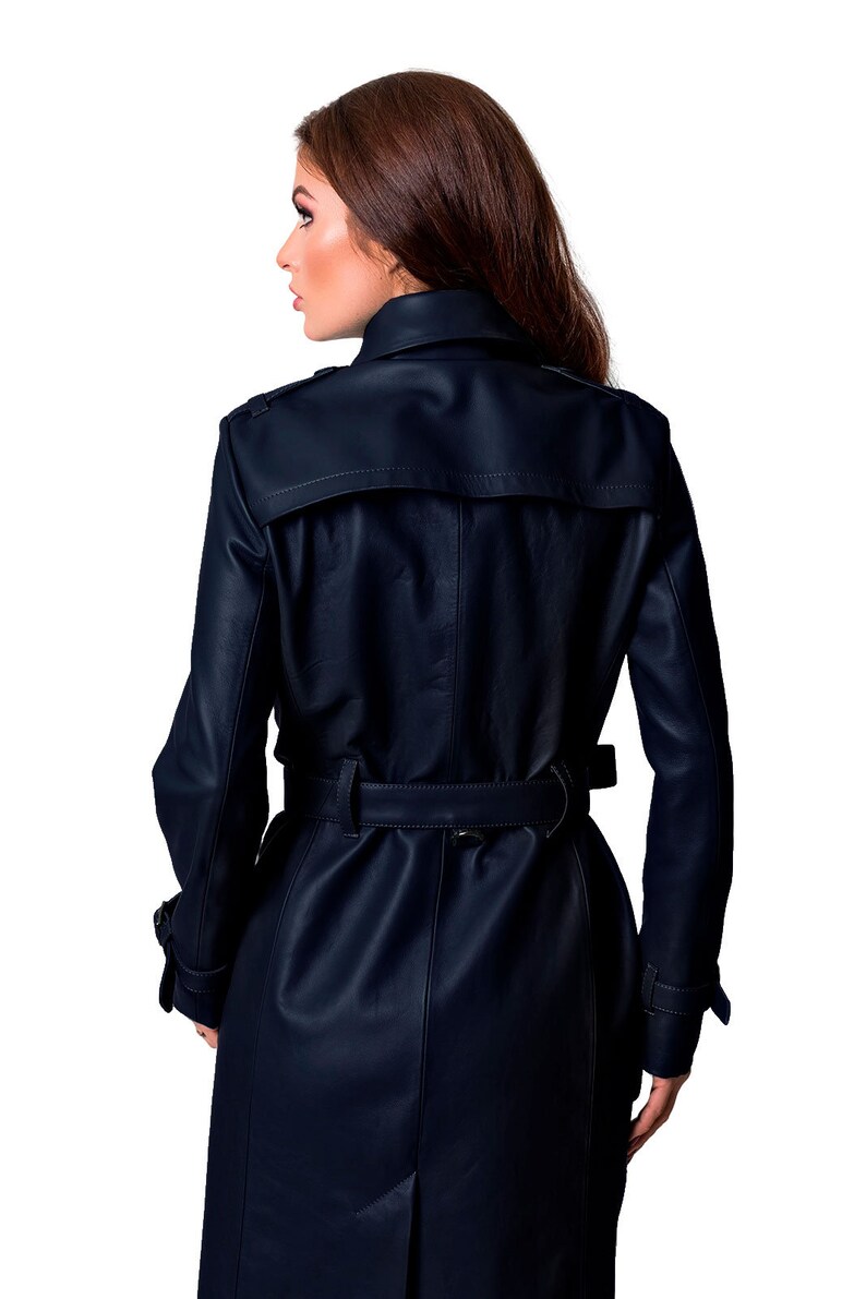 Custom Made Leather TRENCH COAT Leather Coat Spring Summer - Etsy