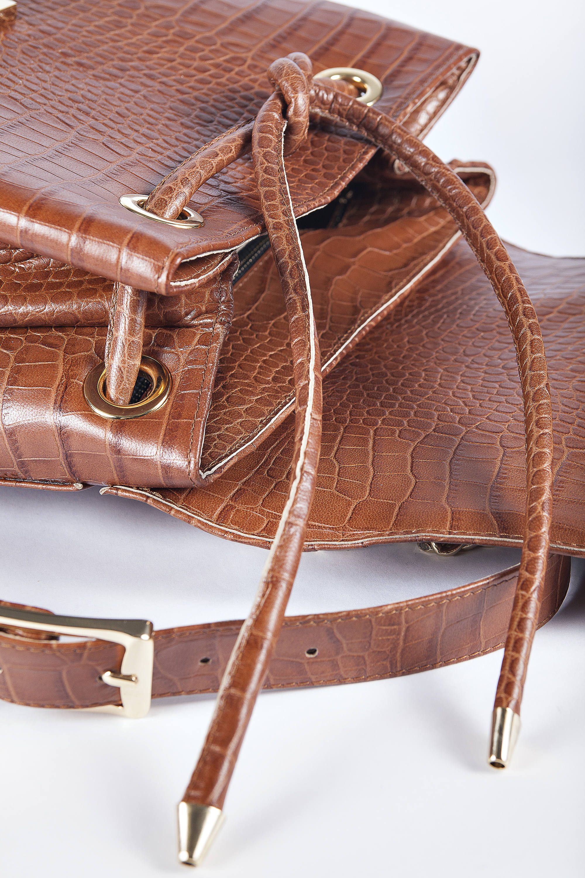 Rusty BROWN Snake Leather Backpack Laptop Backpack Custom Made Leather ...