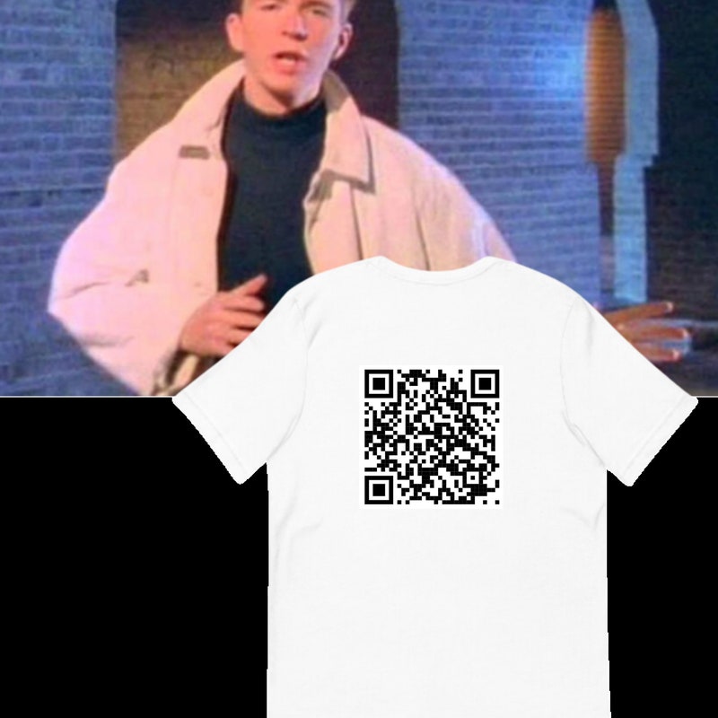 Rick Roll Qr Code Tshirt - Etsy
