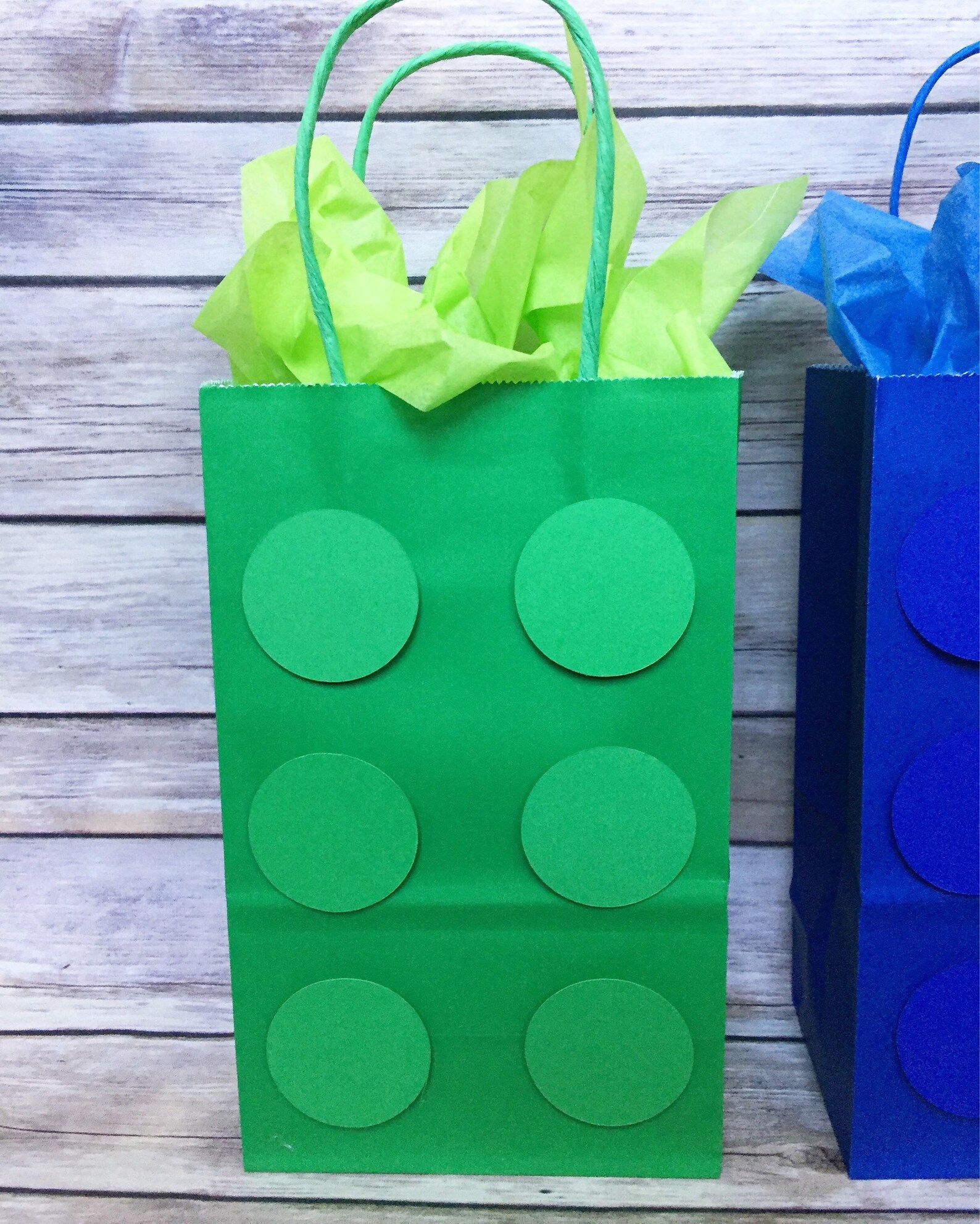 Building Blocks Party Favor Bags Goody Bags First Birthday - Etsy
