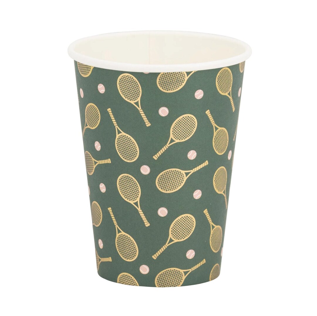 Tennis Party Decor Tennis Racket Paper Cups, Tennis Party Supplies ...