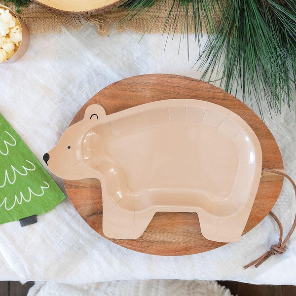 Bear Shaped Party Plates - Etsy