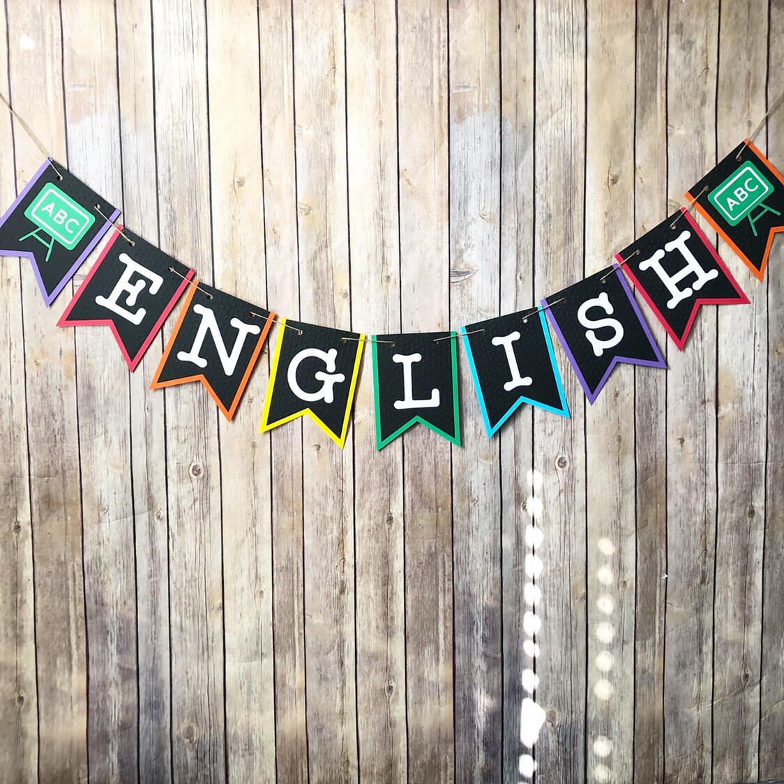 English Banner Classroom Decor Back To School Teacher | Etsy