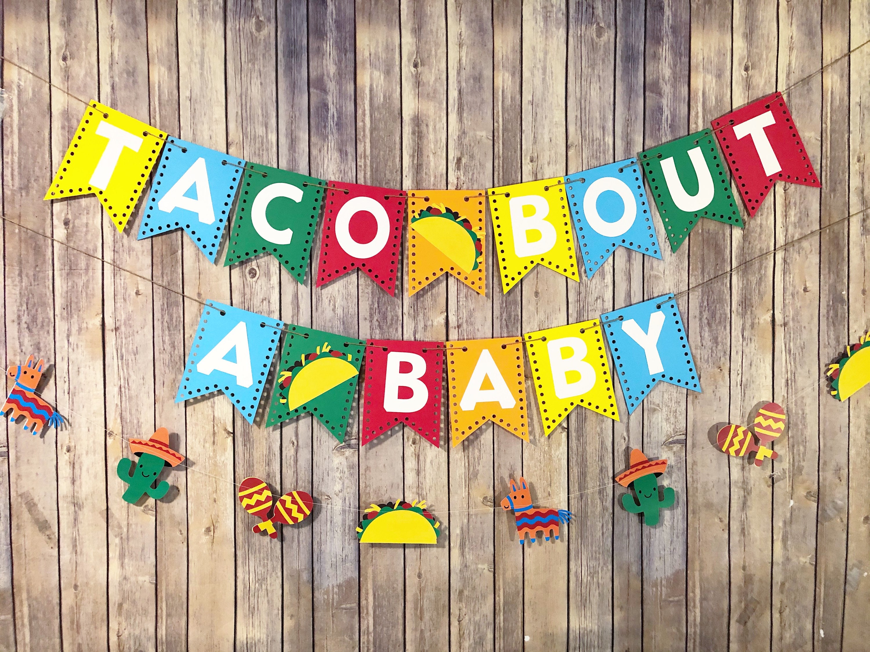 Taco Bout A Baby Fiesta Banner Fiesta Baby Shower Banner - Etsy