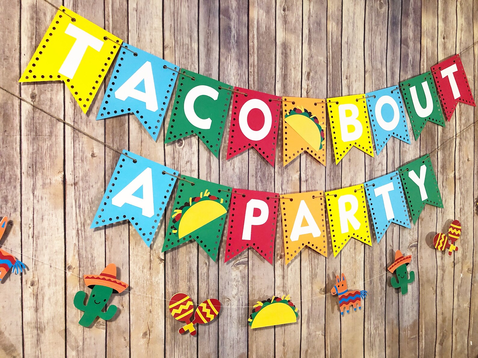 Taco Bout A Party Fiesta Banner Fiesta Birthday Party Banner - Etsy