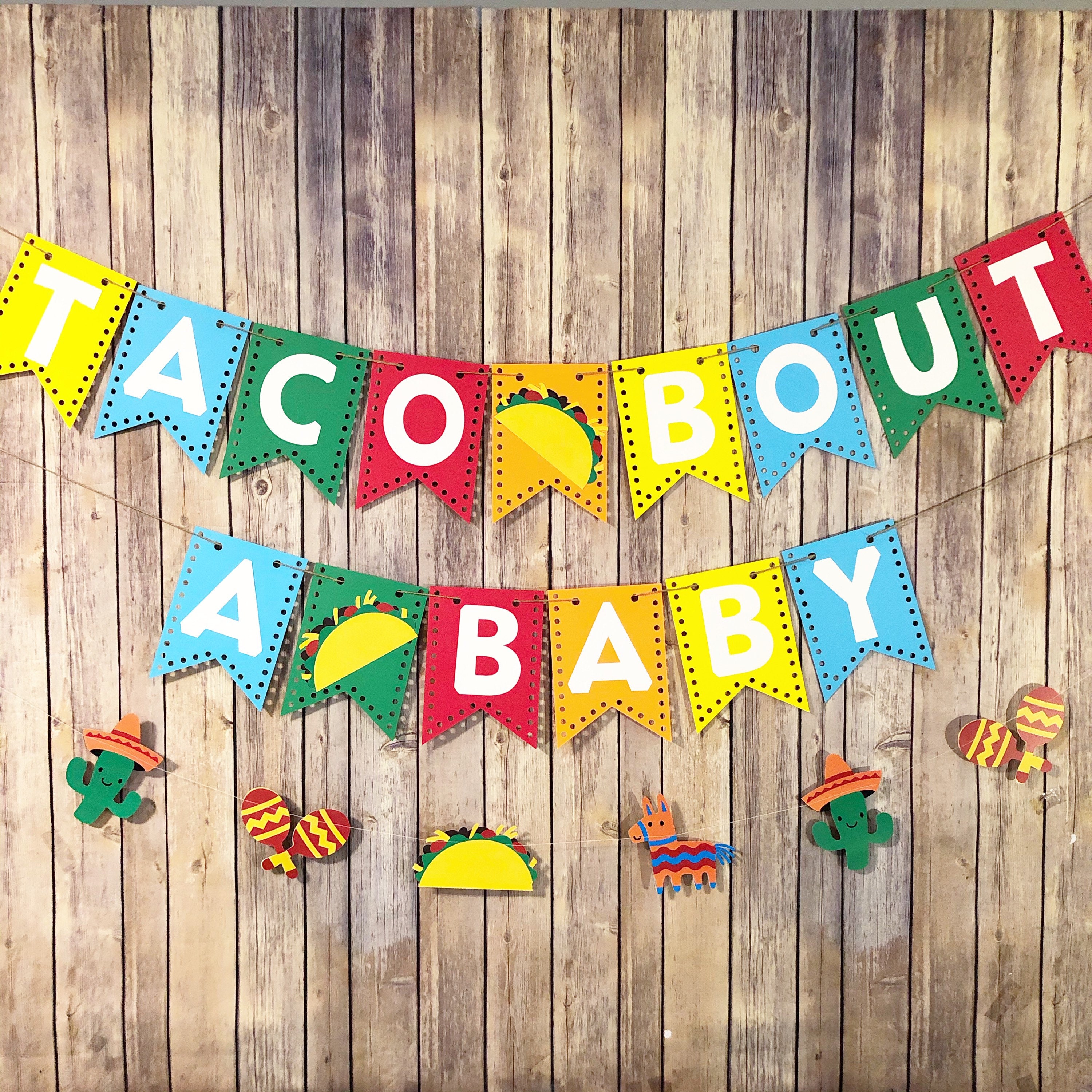 Taco Bout A Baby Fiesta Banner Fiesta Baby Shower Banner - Etsy