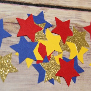 Stars Party Confetti First Birthday Superhero Wonderwoman - Etsy