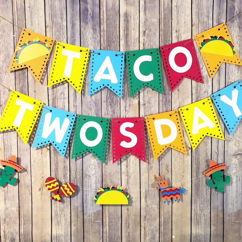 Taco Twosday Decorations - Etsy