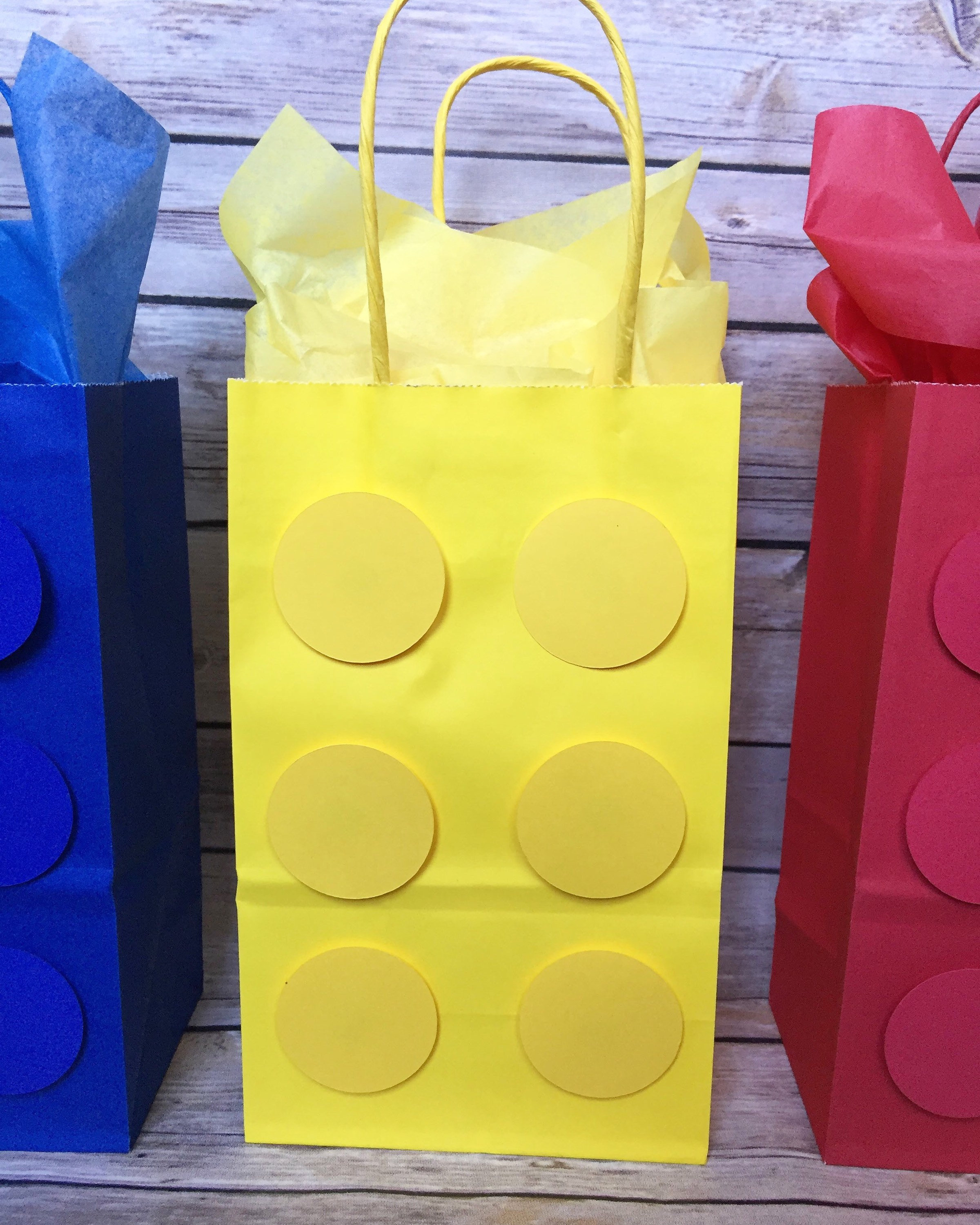 Building Blocks Party Favor Bags Goody Bags First Birthday - Etsy