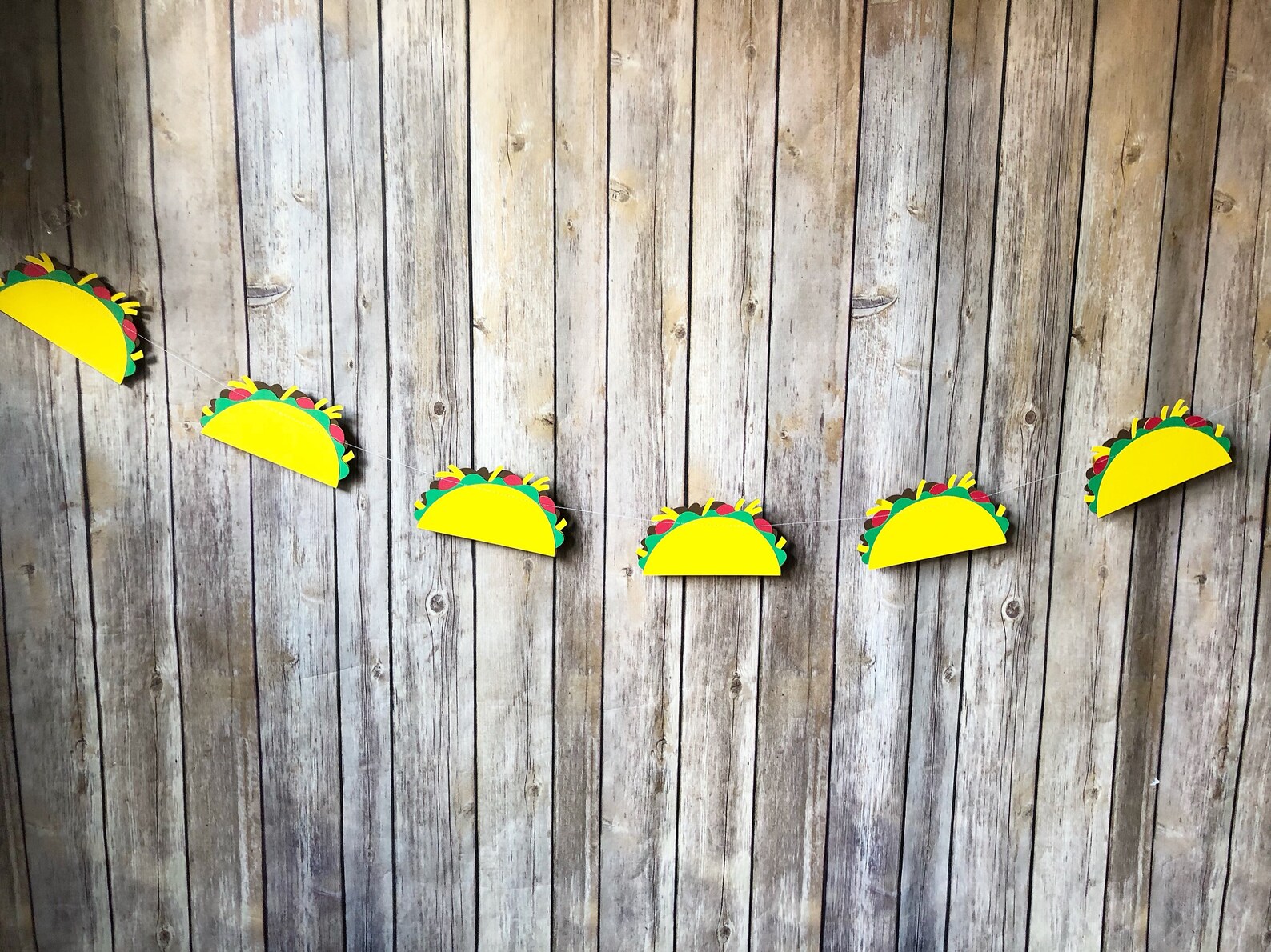 Fiesta Taco Garland Mexican Cinco De Mayo Tacos & Cactus | Etsy