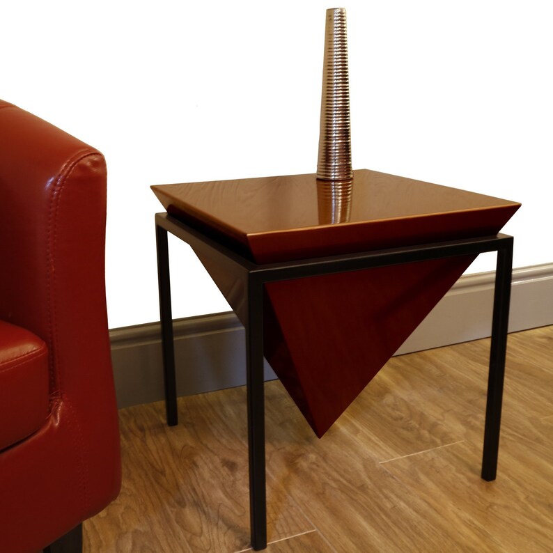 Inverted Pyramid Side Table - Etsy