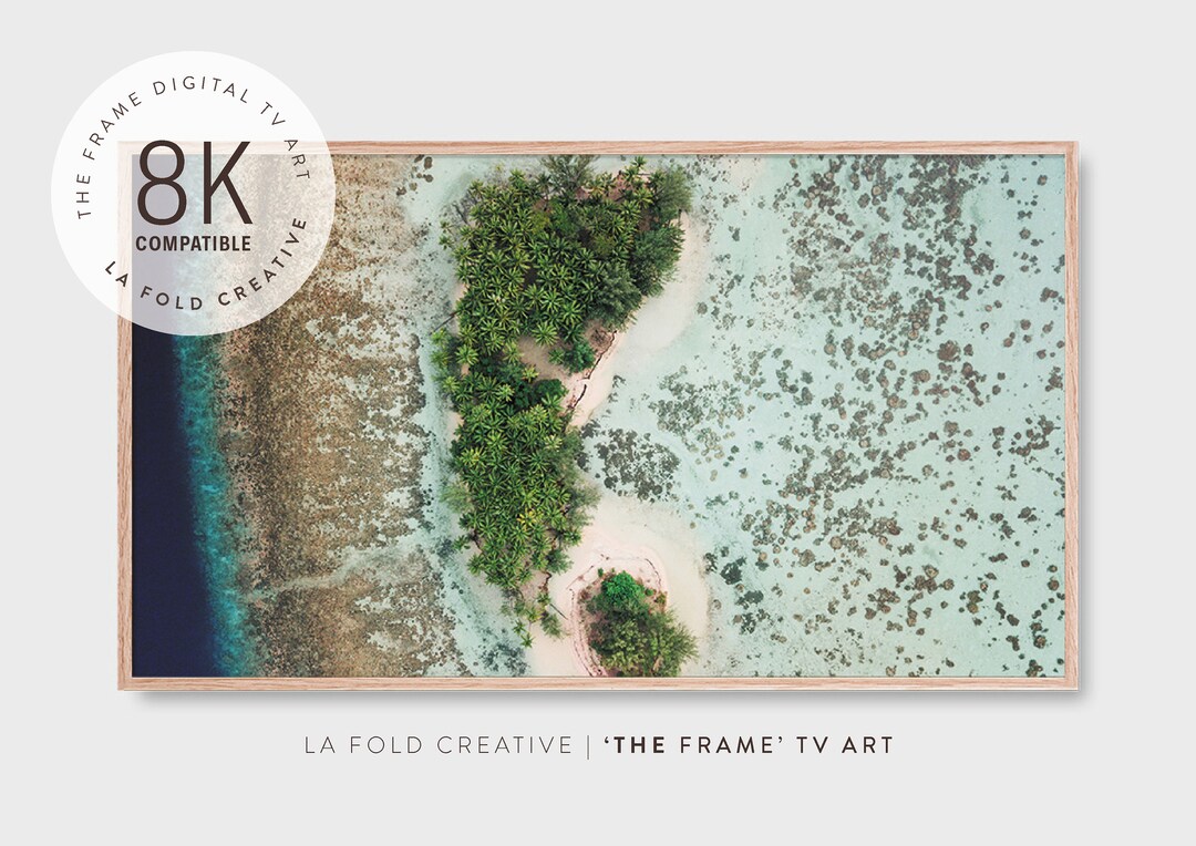 8K Samsung Frame TV Art: Island Aerial View (digital Download) - Etsy