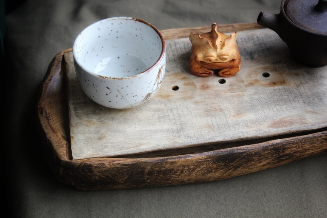 Gong Fu Tea Table. Wabisabi Tea Table Made of Wood for a Tea Ceremony ...