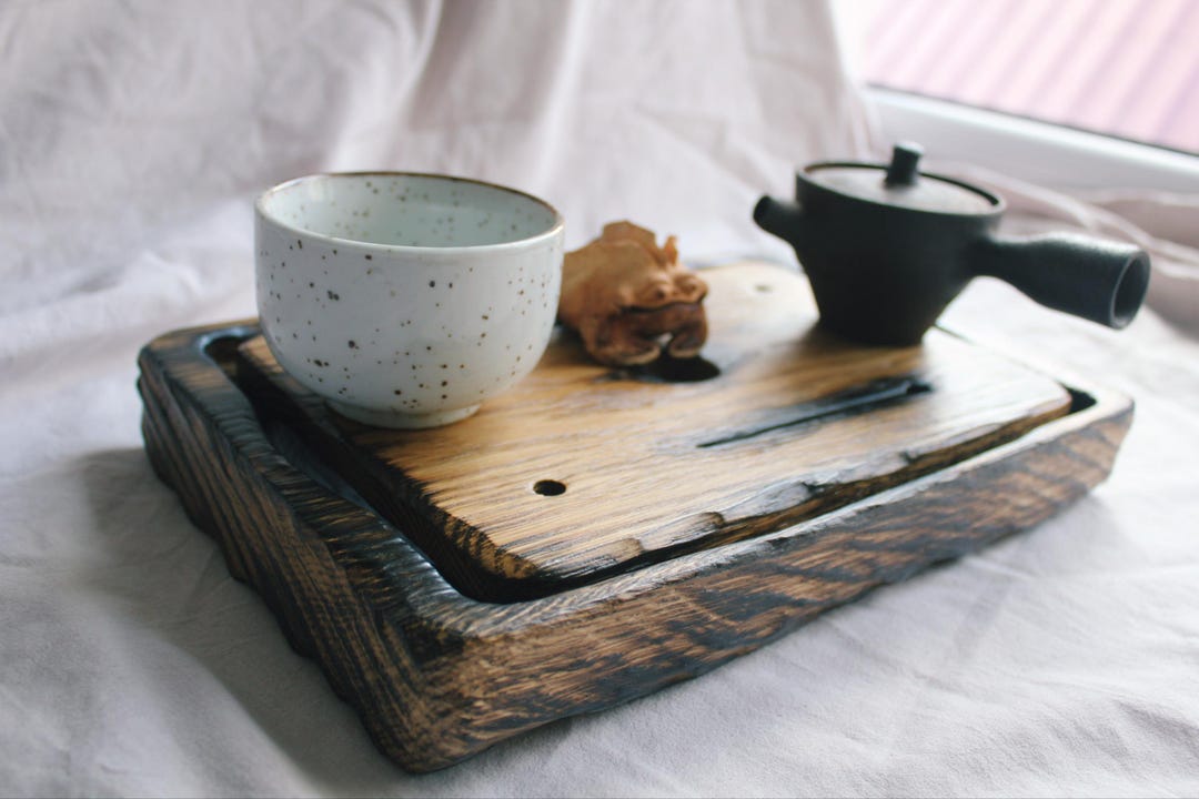 Gong Fu Tea Table. Wabisabi Tea Table Made of Wood for a Tea Ceremony ...