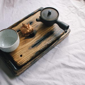 Gong Fu Tea Table. Wabisabi Tea Table Made of Wood for a Tea Ceremony ...