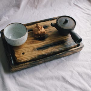 Gong Fu Tea Table. Wabisabi Tea Table Made of Wood for a Tea Ceremony ...