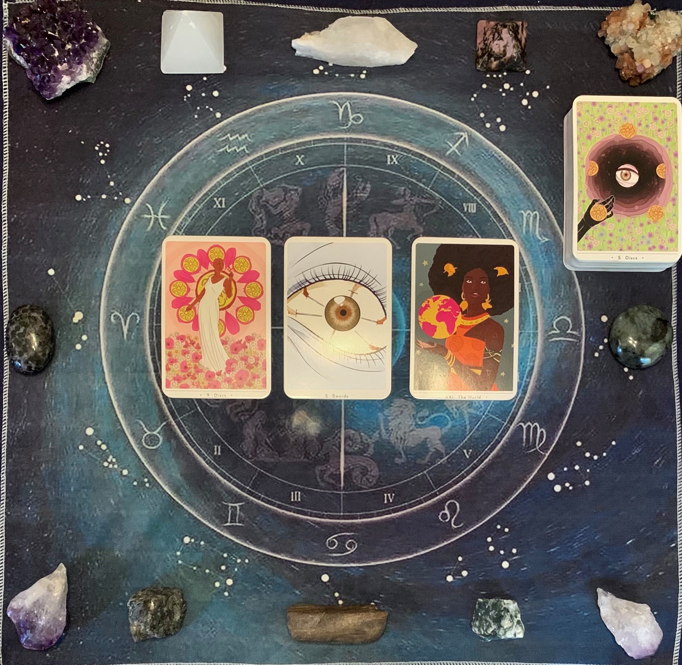 Tarot And Oracle Readings Lenormand Deck 5 Card Spread Or Etsy