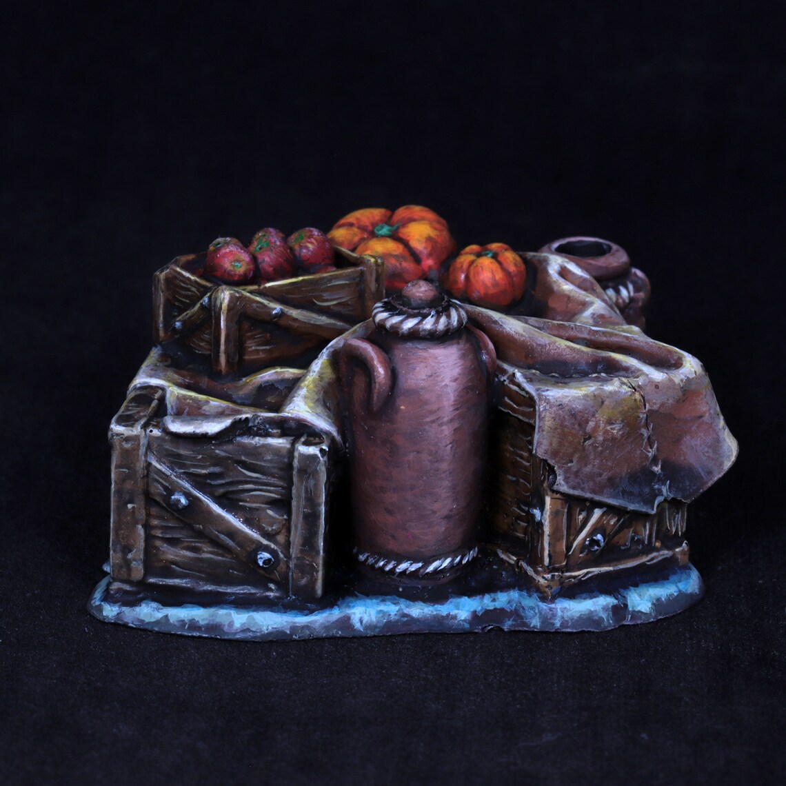 Painted Market Stall Miniature, Painted Dungeons and Dragons Furniture ...