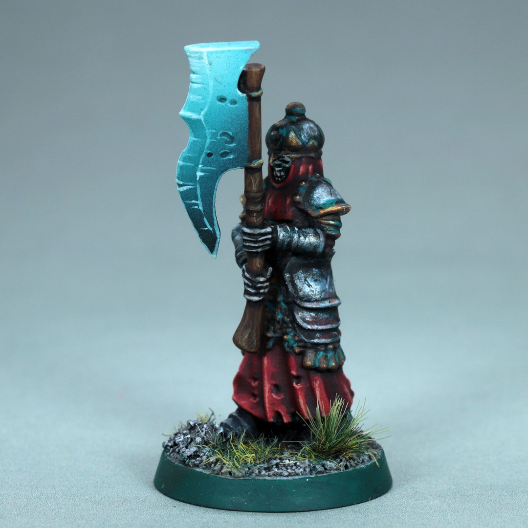 Painted Dnd Skeleton Champion, Paint Skeleton Miniature With Greataxe ...