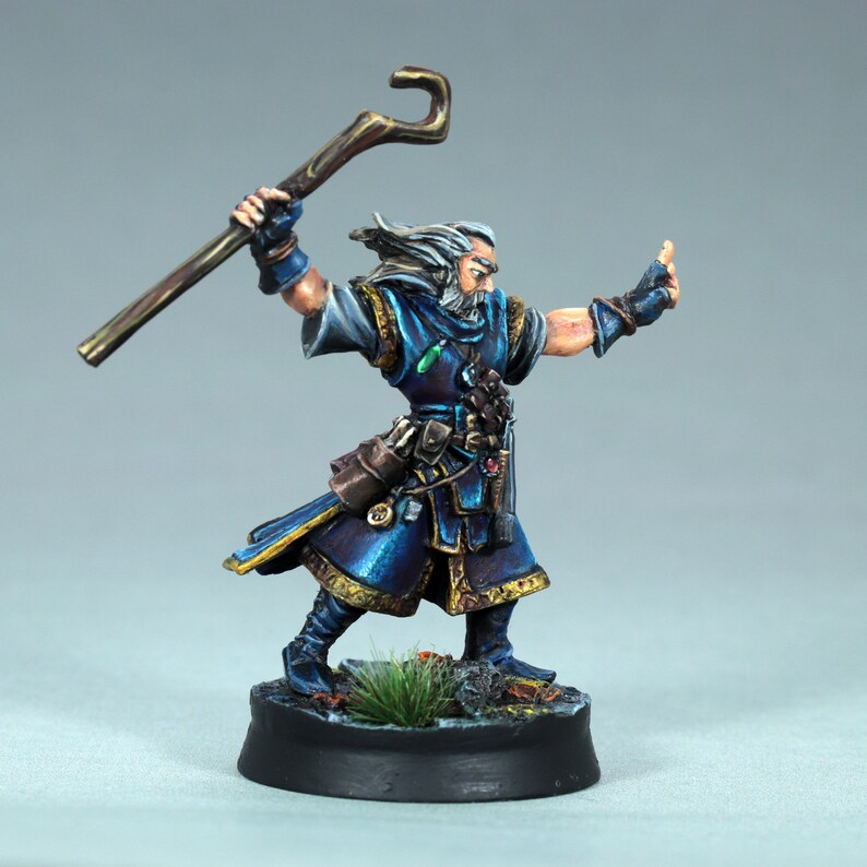 Painted Ezren Miniature, Painted Human Wizard Miniature, Painted Dnd ...