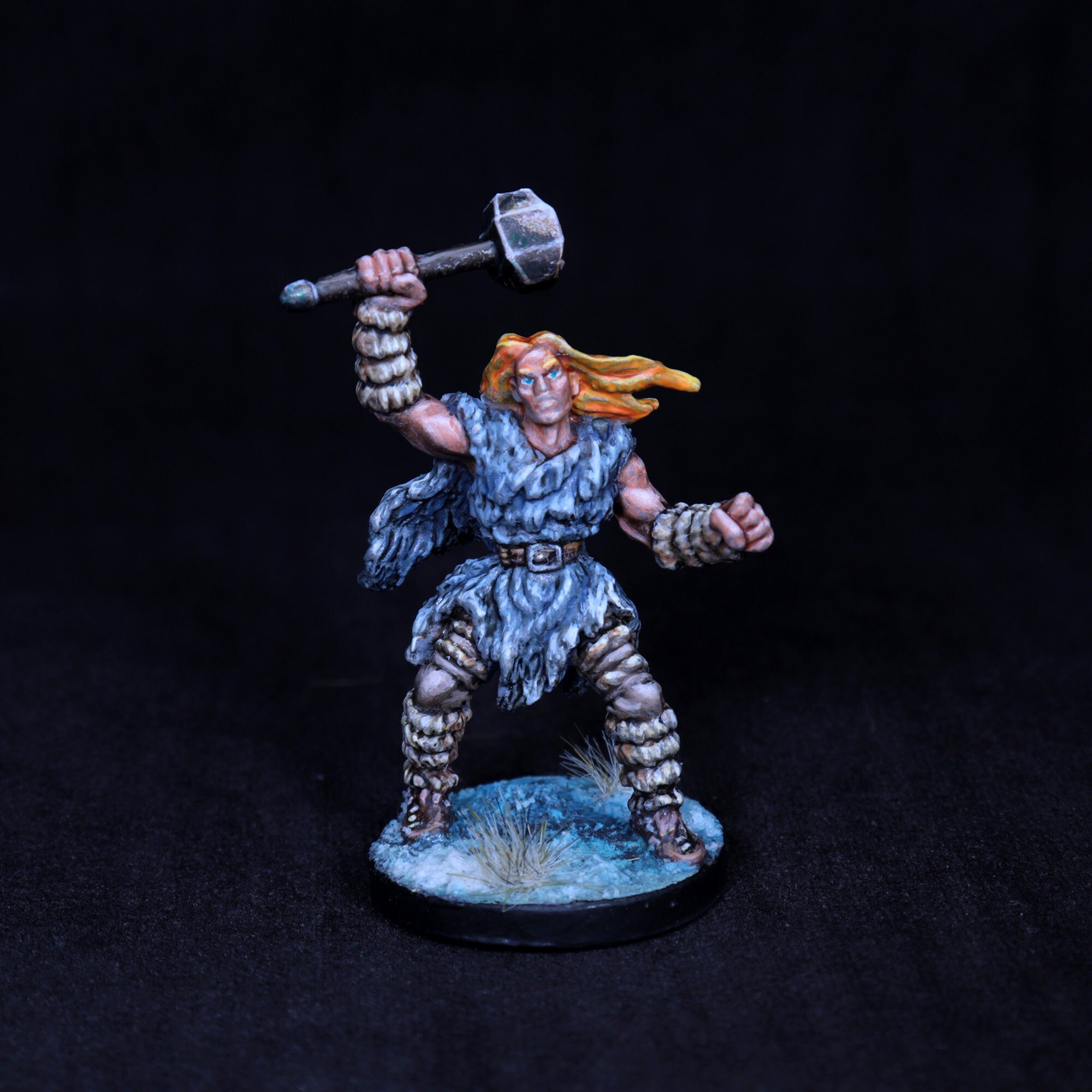 Painted Wulfgar Miniature, Painted Forgotten Realms Miniature,painted ...
