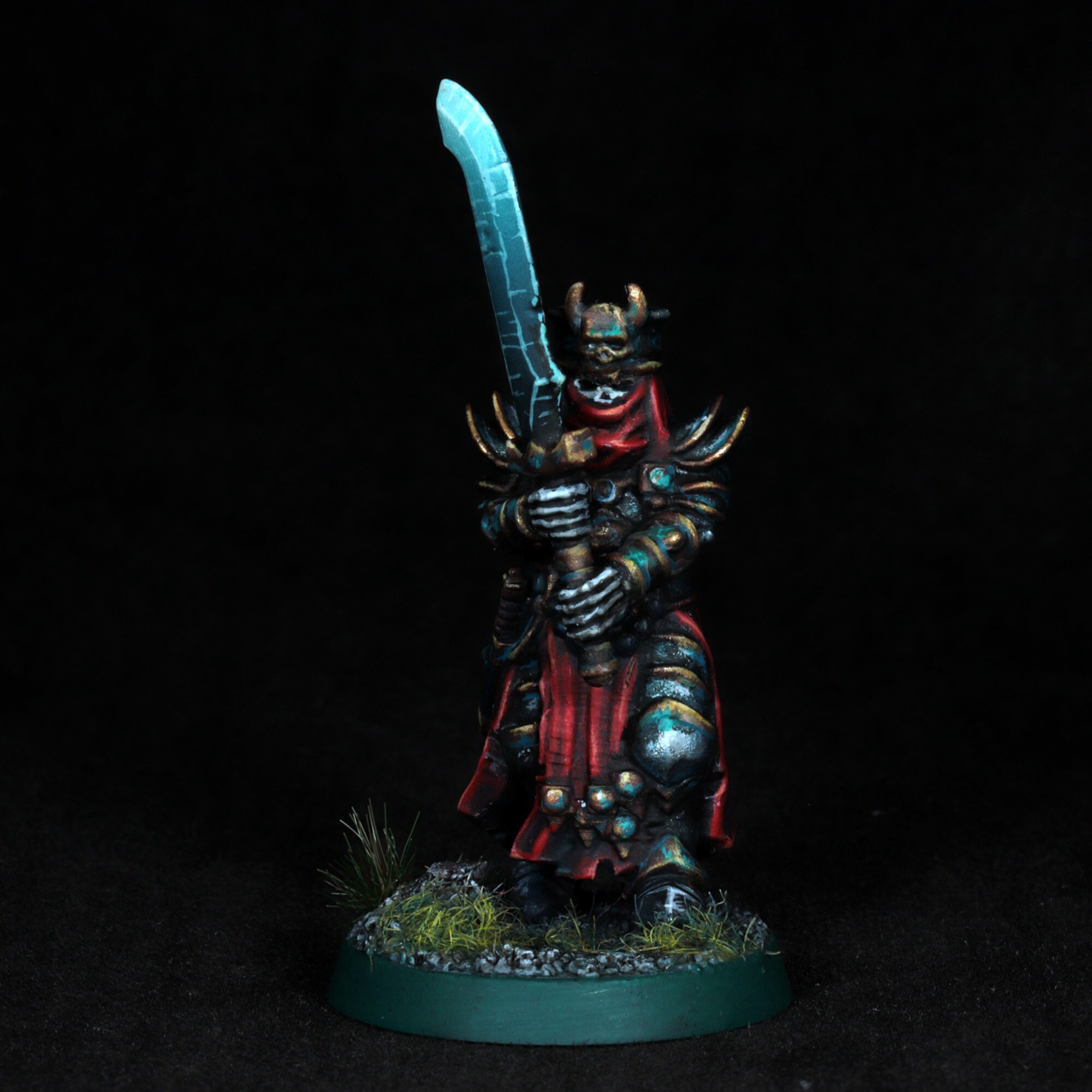 Painted Dnd Skeleton Miniature, Painted Skeleton With Greatsword ...