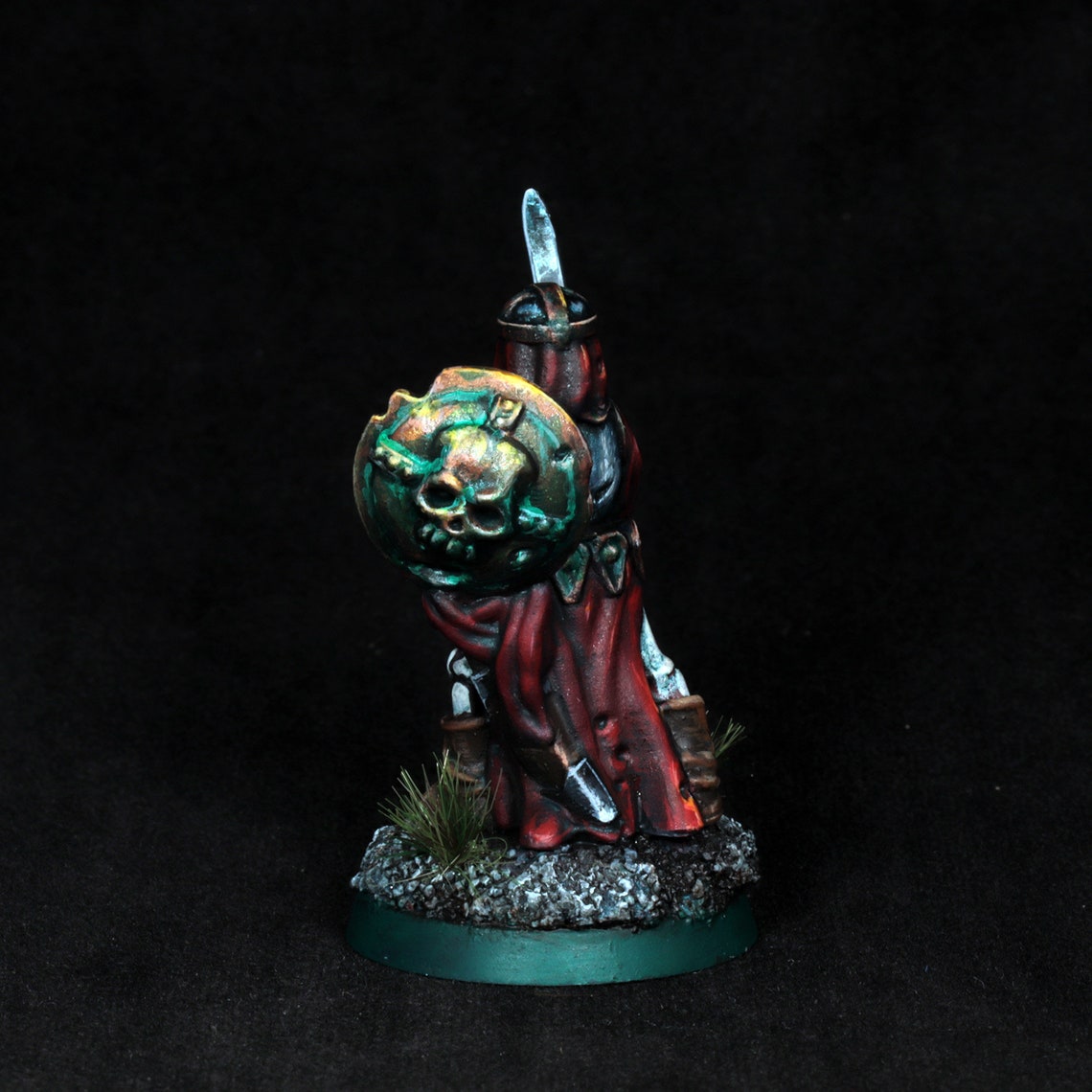Painted D&D Skeleton Miniature, Painted Skeleton With Scimitar and ...