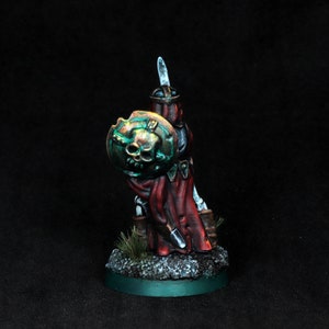 Painted D&D Skeleton Miniature, Painted Skeleton With Scimitar and ...