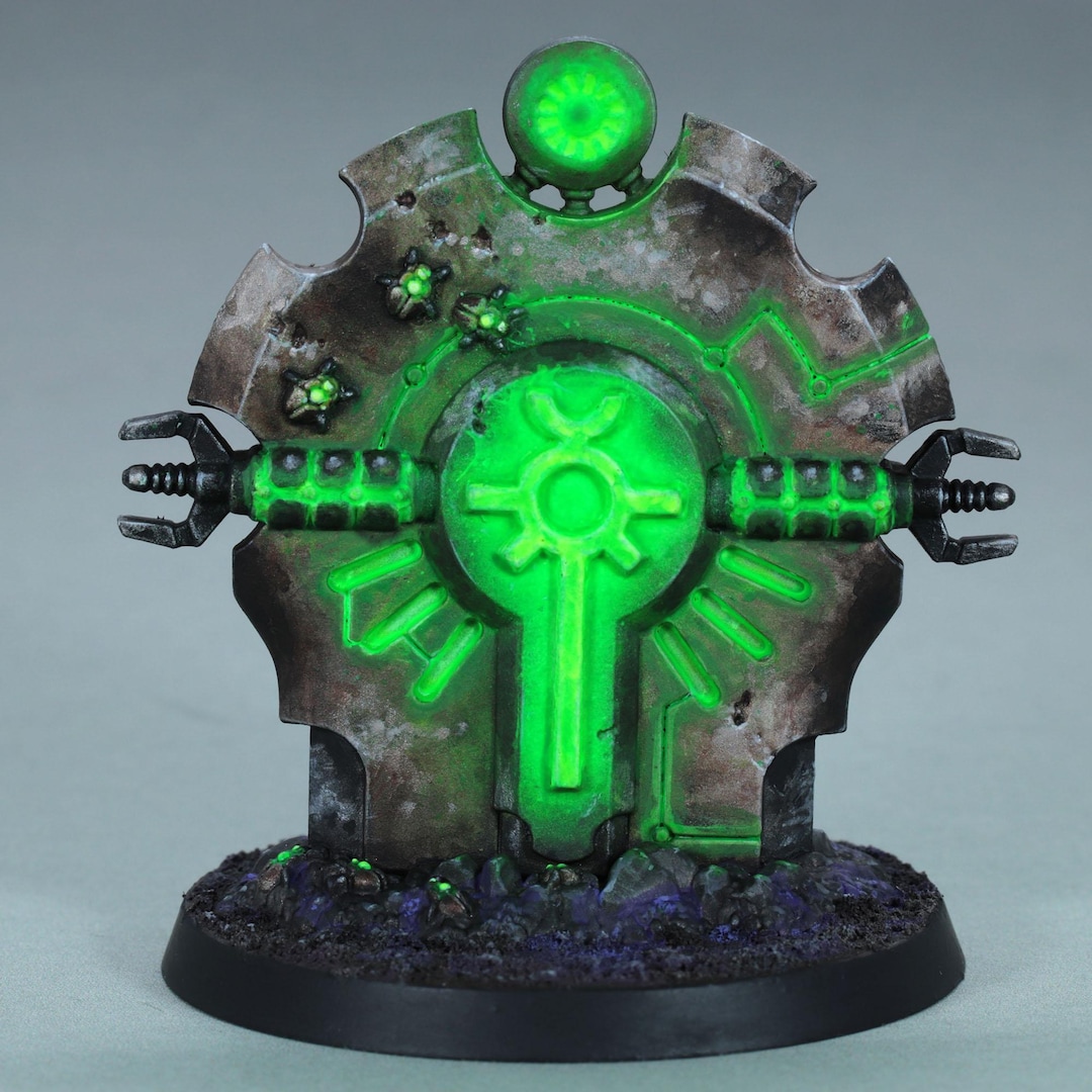 Painted Necron City Objective, Painted Warhammer 40k Objective, Painted ...