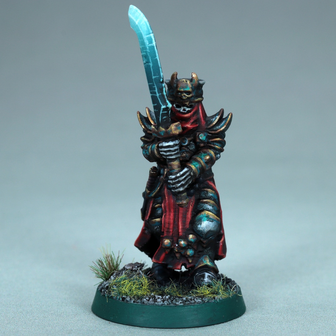 Painted Dnd Skeleton Miniature, Painted Skeleton With Greatsword ...
