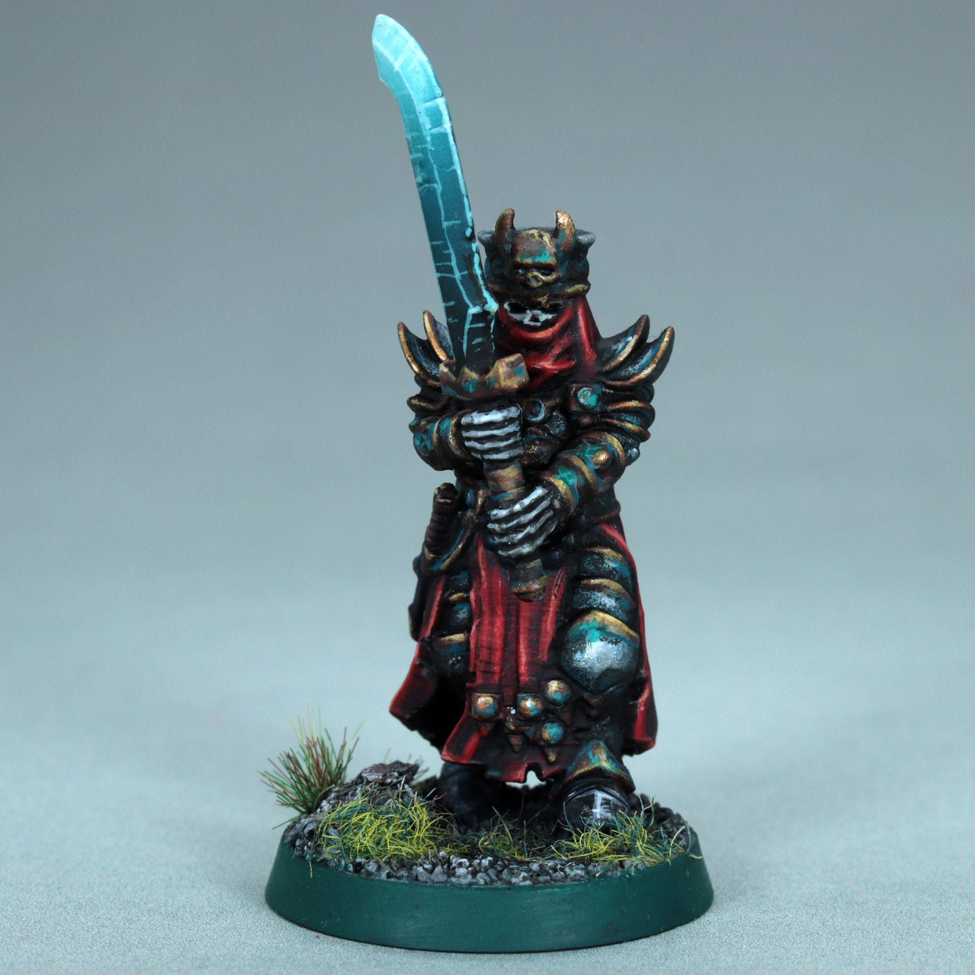 Painted Dnd Skeleton Miniature, Painted Skeleton With Greatsword ...
