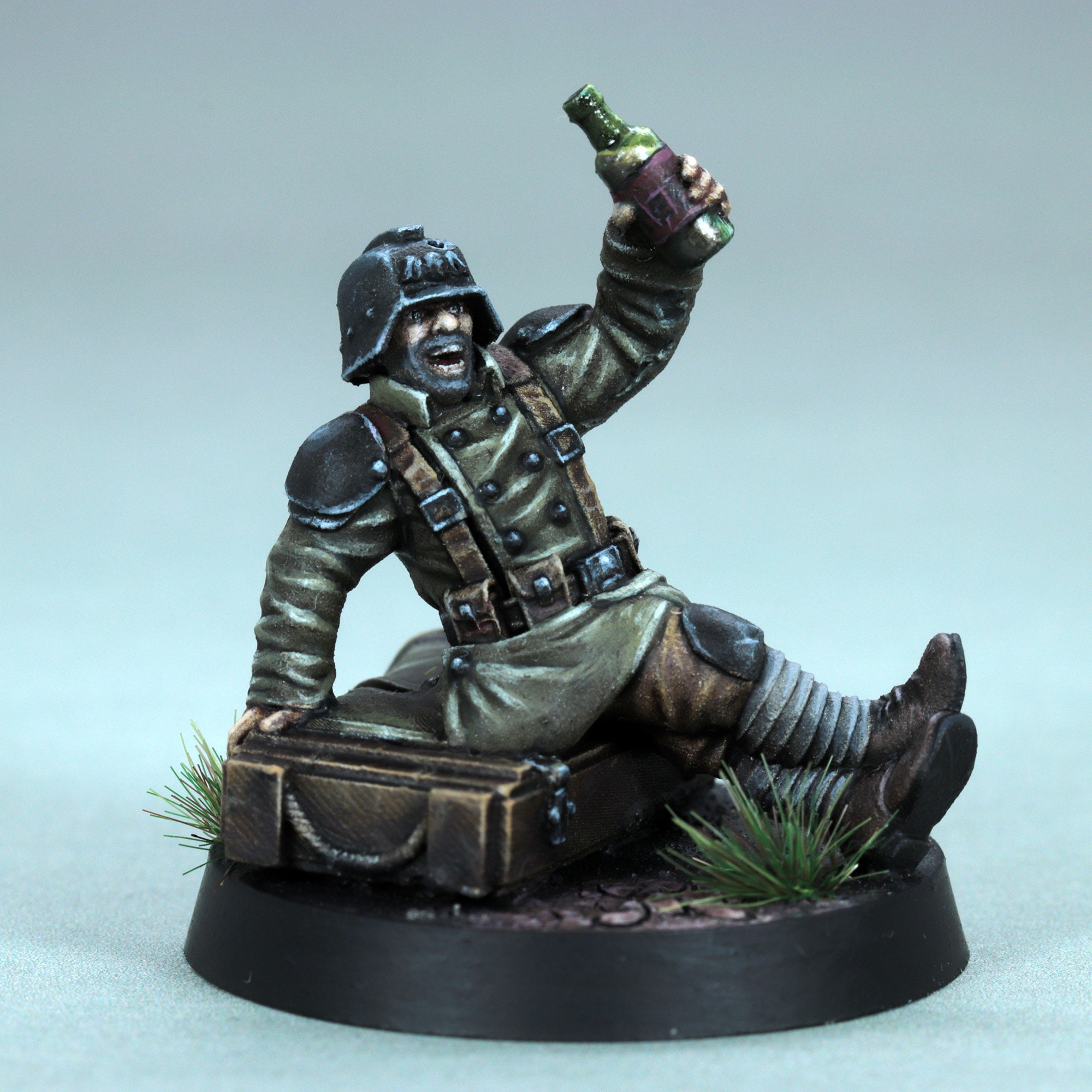 Painted Death Korps of Krieg Miniature, Painted Drunk Krieg Miniature ...