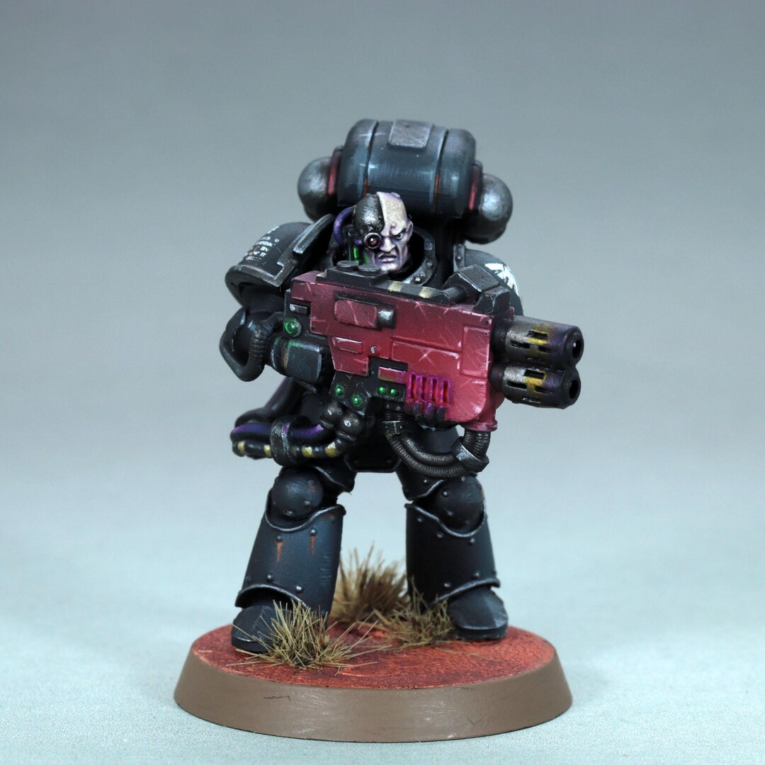 Painted Eradicator Miniature, Painted Dark Angels Devastator, Painted ...